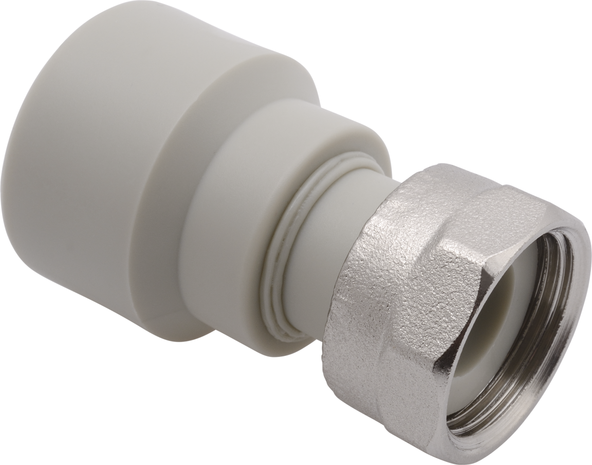 FV PPR plastic reducing sleeve with cap nut