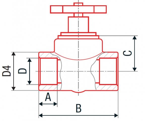 FV PPR straight-way valve